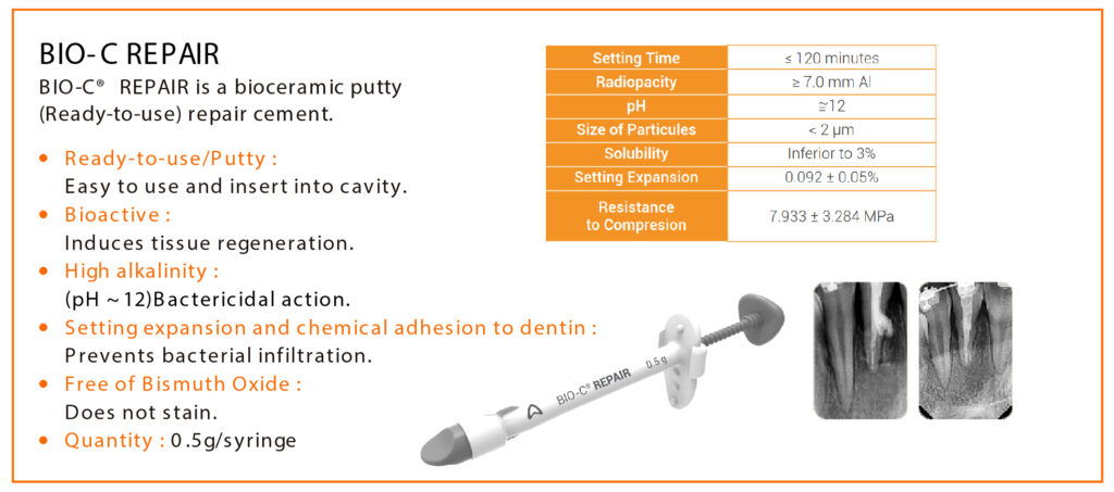 BIO-C REPAIR Bioceramic Putty (Ready-to-use) repair cement. - NUDENT